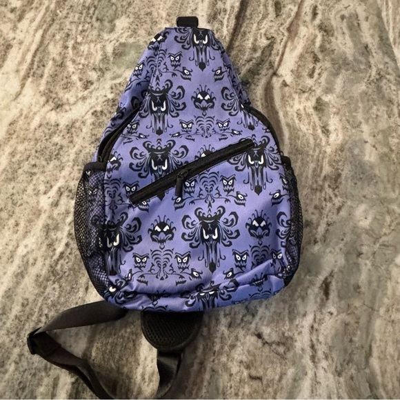 Bags | Haunted Mansion Wallpaper Design Sling Crossbody Bag | Poshmark